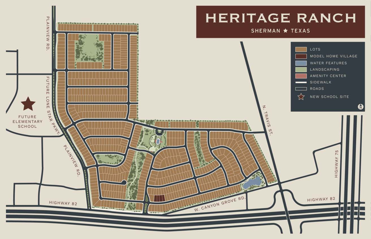 New Homes in Heritage Ranch: 40ft. lots - Home Builder in Sherman TX